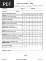 IPD Patient Feedback Form | PDF | Patient | Hospital