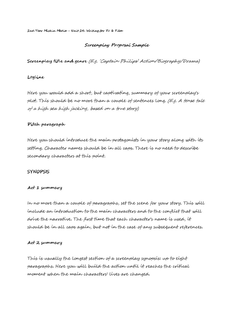 Synopsis Template | PDF