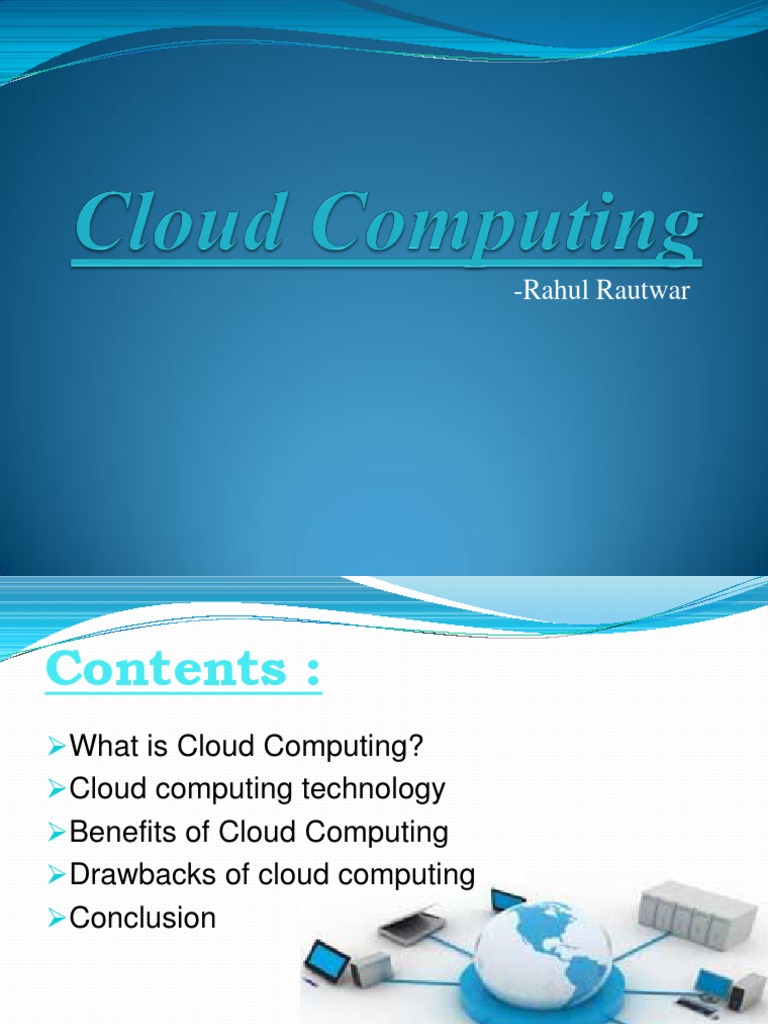 Cloud Computing PPT by Rahul | PDF | Cloud Computing | Scalability