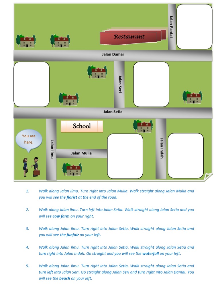 WORKSHEET YEAR 2 Language Art Map | PDF