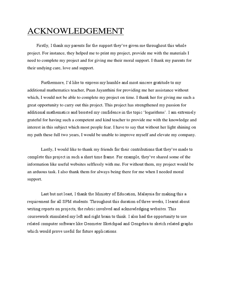 Introduction and All (Add Maths Project) | PDF | Logarithm | Teaching ...