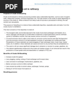 Crude Oil Desalter: Principles & Process | PDF | Emulsion | Desalination