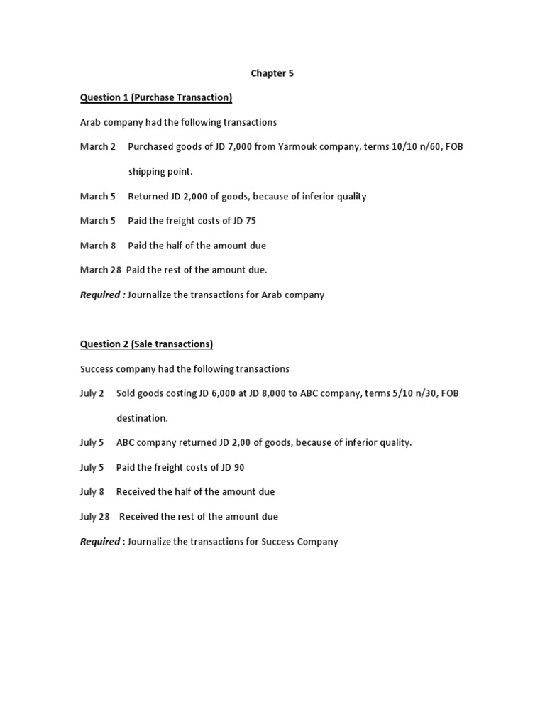 Accounting 1, Chapter 5 | PDF | Expense | Income Statement