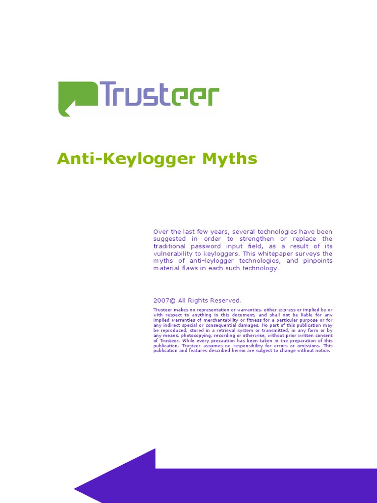 Anti Keylogger Myths | PDF | Games & Activities | Computers