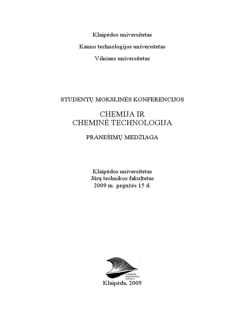 Chemija Ir Chemine Technologija | PDF