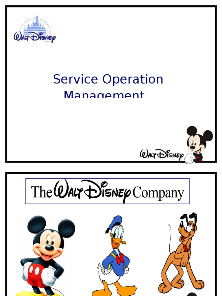 Walt Disney -Service Operation Mgmt | The Walt Disney Company ...