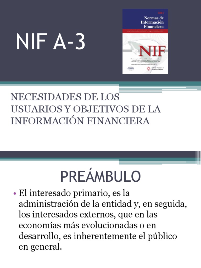 NIF_A-3 | Estado financiero | Contabilidad | Prueba gratuita de 30 días ...