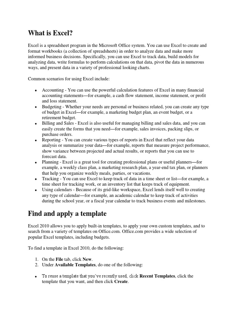 Excel 2010 Forms Templates 2197