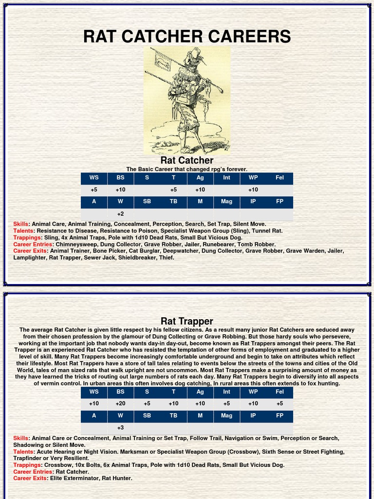 Rat Catchers | PDF | Rat | Trapping