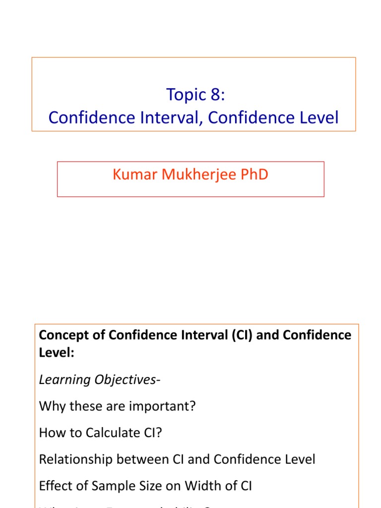 Confidence Interval | PDF | Confidence Interval | Standard Error