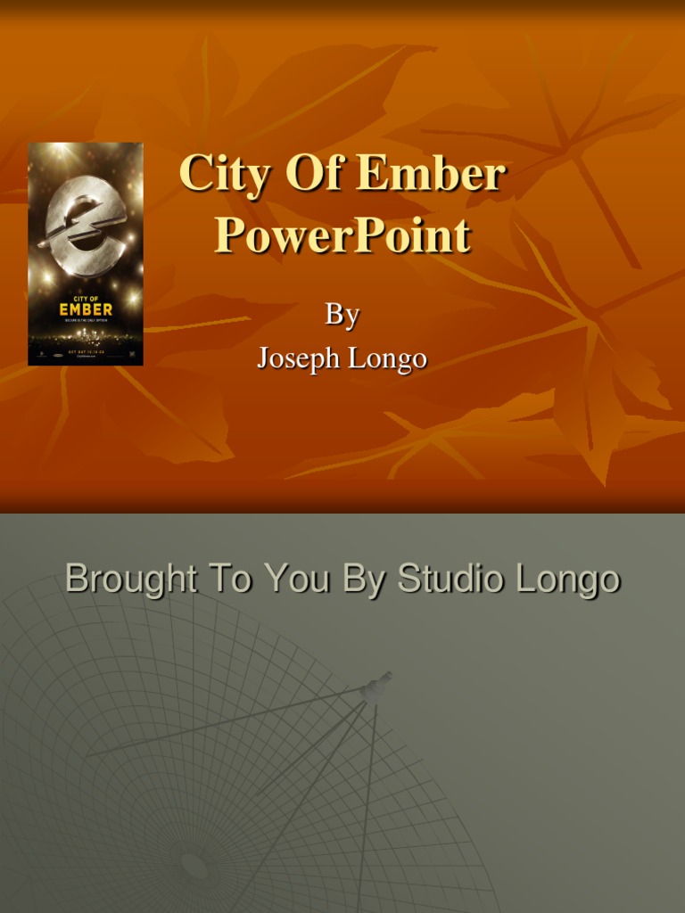 City of Ember Powerpoint | PDF | Leisure