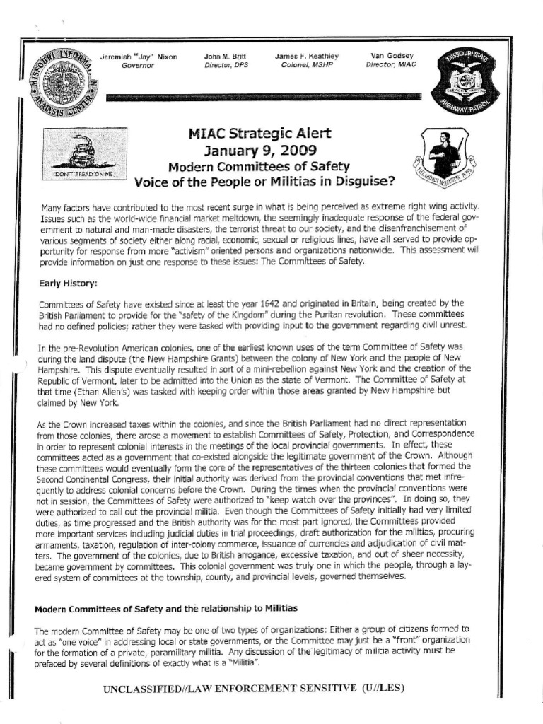 MIAC Report: Modern Committees Safety | PDF | Second Amendment To The ...