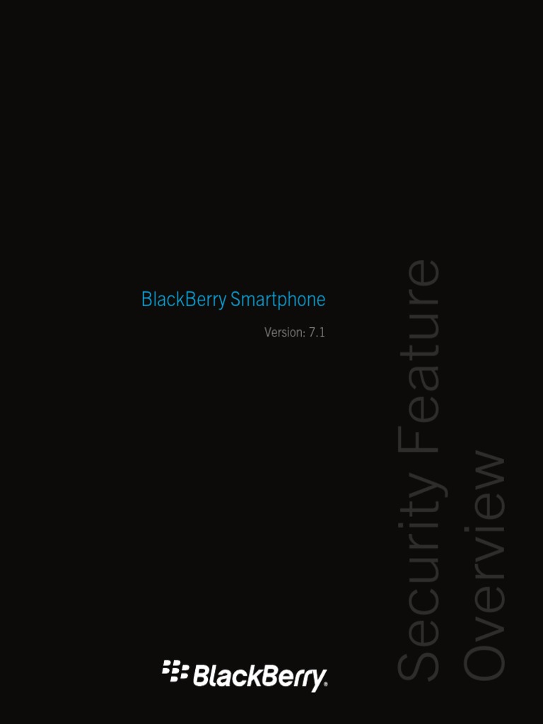 BlackBerry Smartphone Security Feature Overview 1907956 0302033105 001 ...
