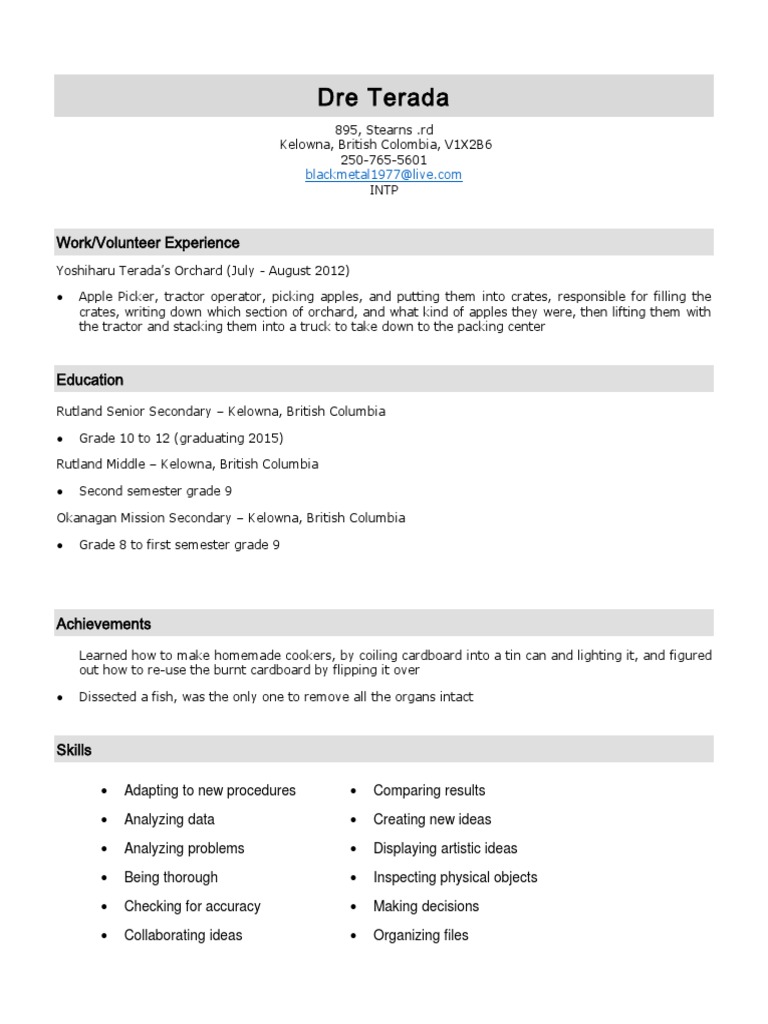 Dres Resume | PDF