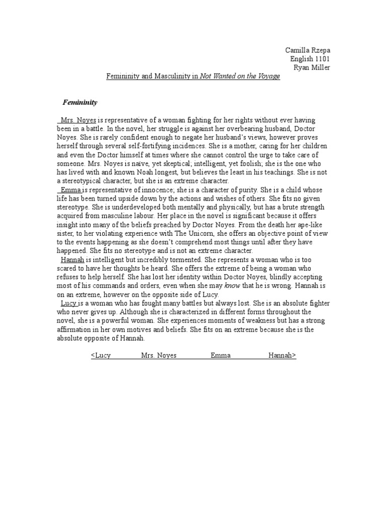 Not Wanted On The Voyage | PDF