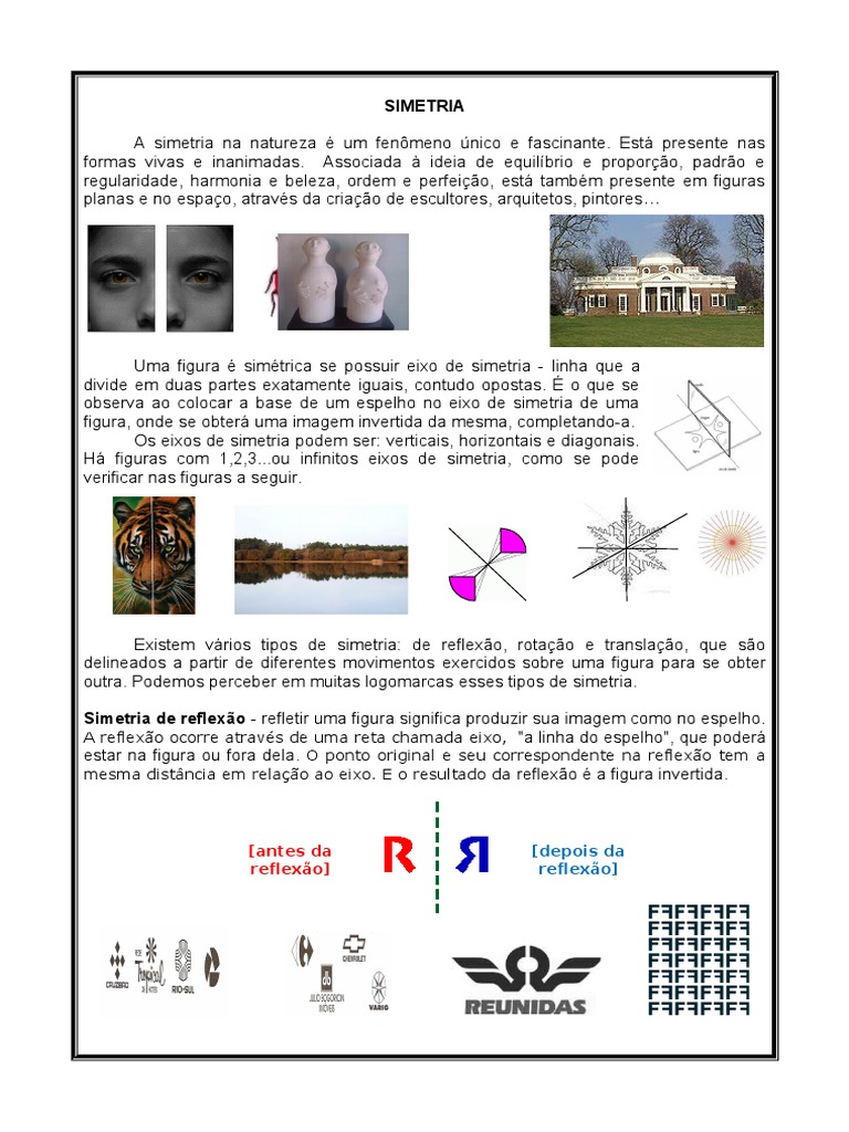 A Simetria na Natureza e na Arte: Formas, Movimentos e Padrões ...