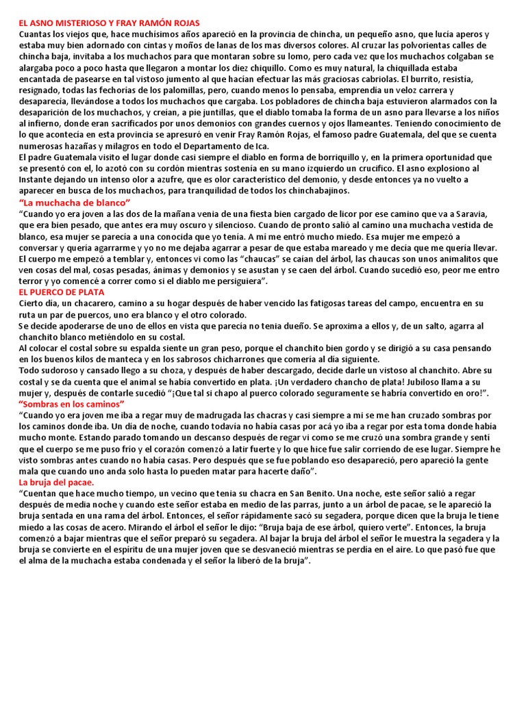 El Asno Misterioso y Fray Ramón Rojas | PDF | Religión y creencia