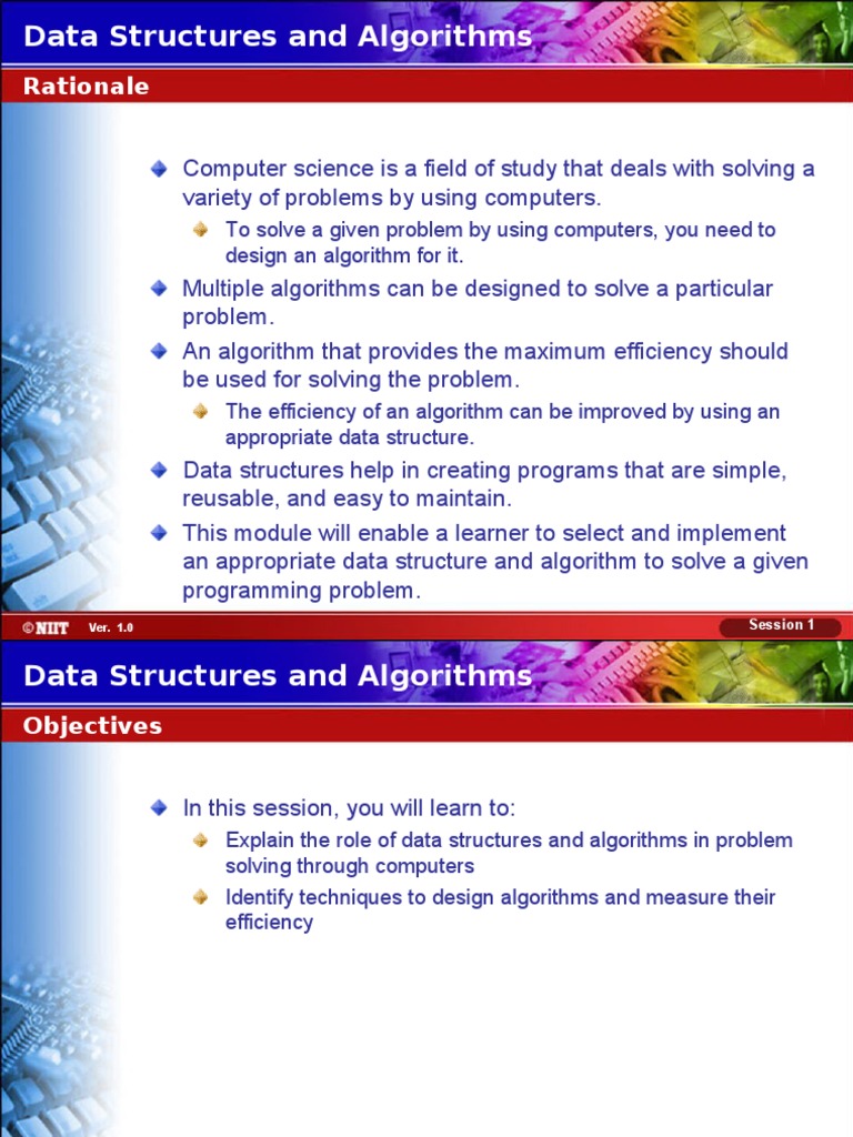 01 DS and Algorithm Session 01 | PDF | Time Complexity | Algorithms