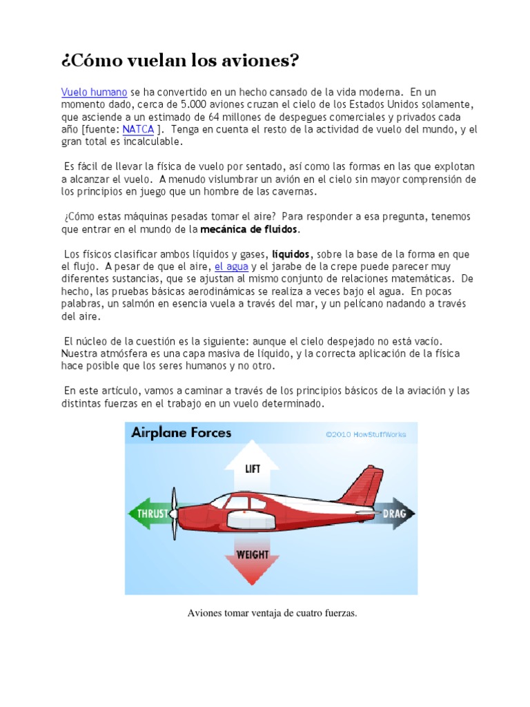 Cómo Vuelan Los Aviones | PDF