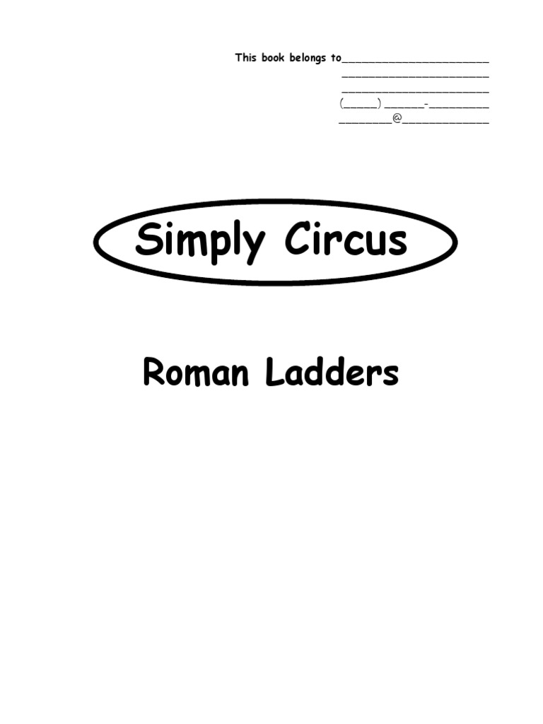 Simply Circus: Roman Ladders | PDF | Ladder | Sports