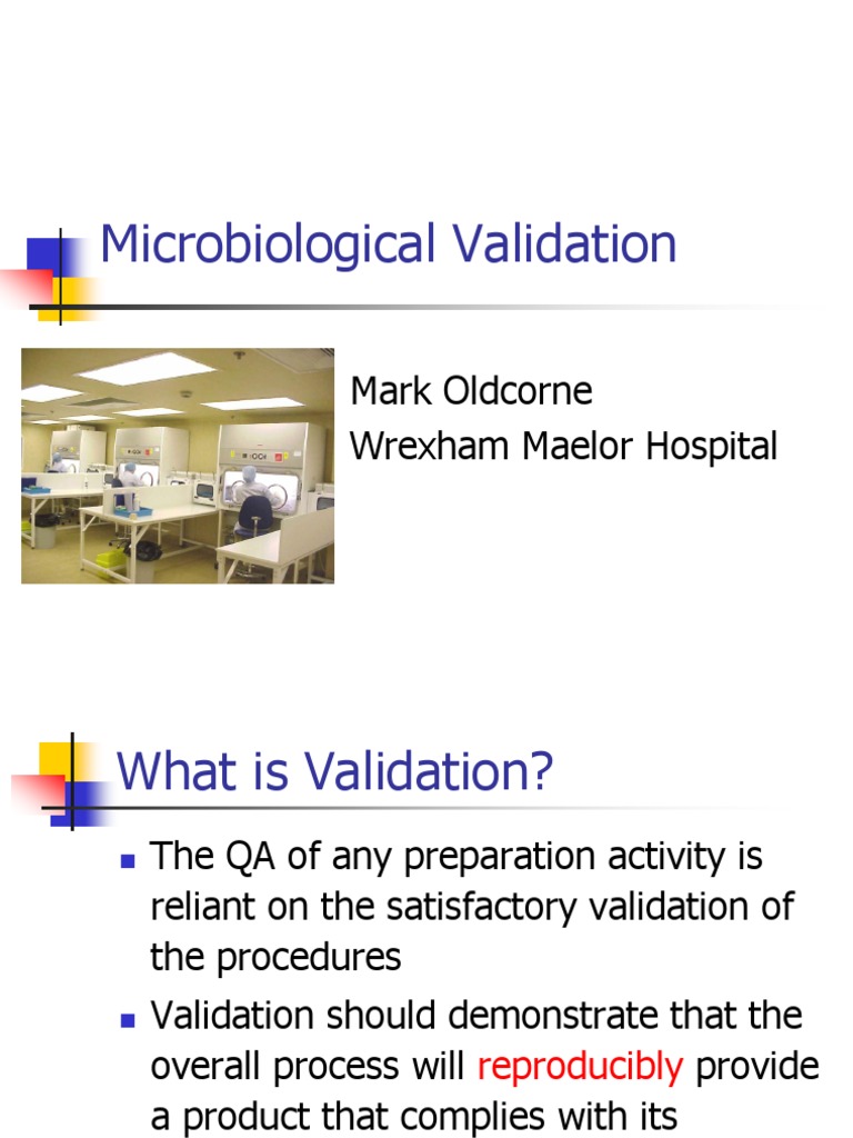 Mark Old Corne Microbiological Validation | PDF | Sampling (Statistics ...
