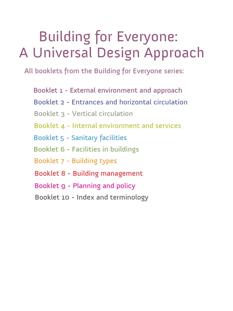 Universal Design for All Environments | PDF | Parking Lot | Accessibility