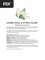 Pokémon ROWE Pokémon Locations | PDF | Nintendo Franchises | Nintendo