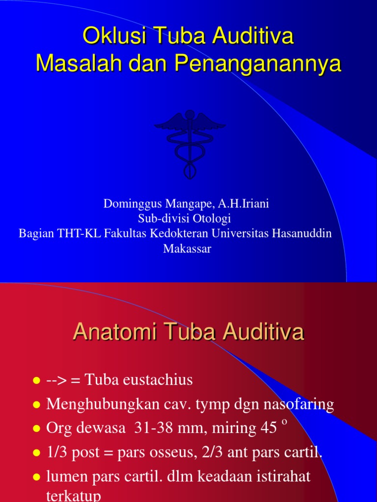 Penanganan Oklusi Tuba Auditiva | PDF