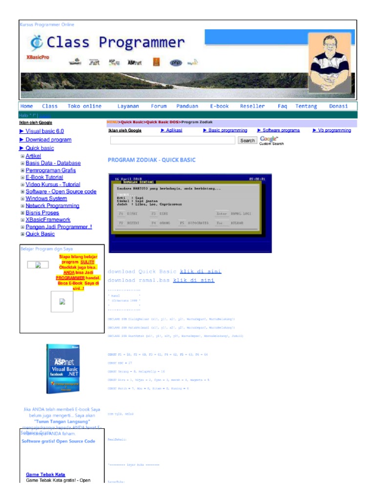 Membuat Program Zodiak | PDF | Kajian Bahasa Asing