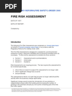 Fire Risk Assessment Form | PDF | Fire Safety | Hvac