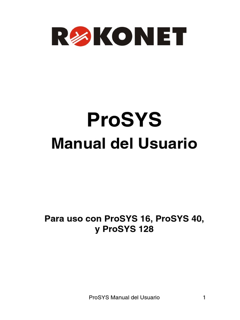 Manual Usuario Prosys 128 | PDF | Teclado | Hardware de la computadora