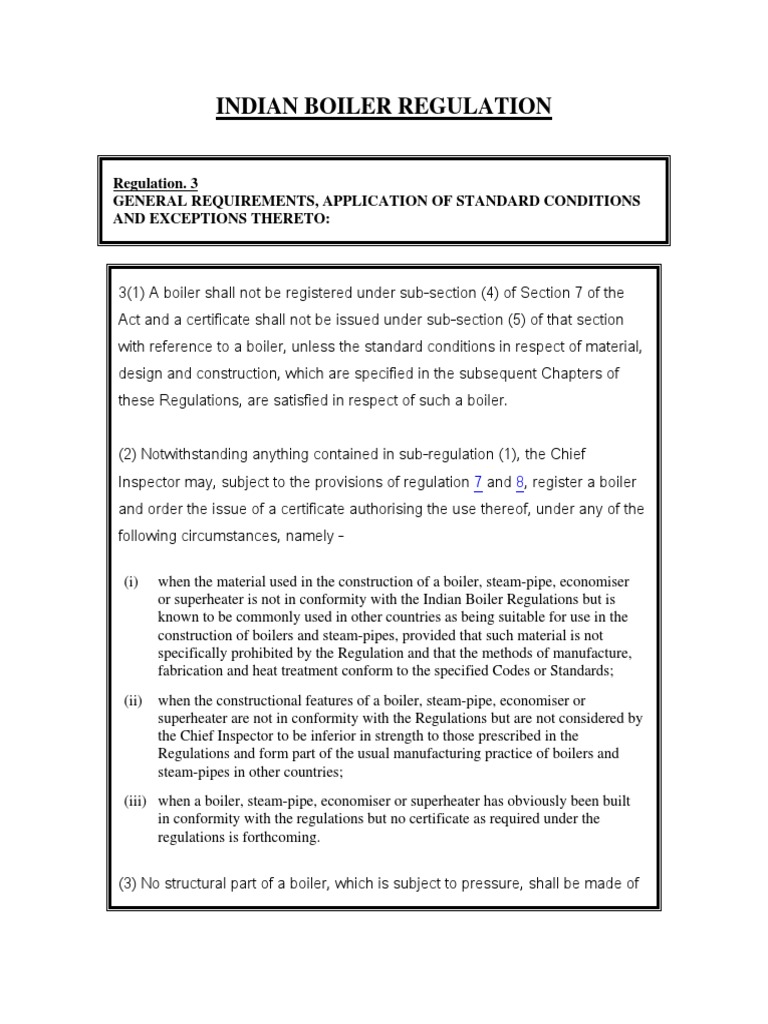 IBR Regulation 3 | Boiler | Building Engineering | Free 30-day Trial ...