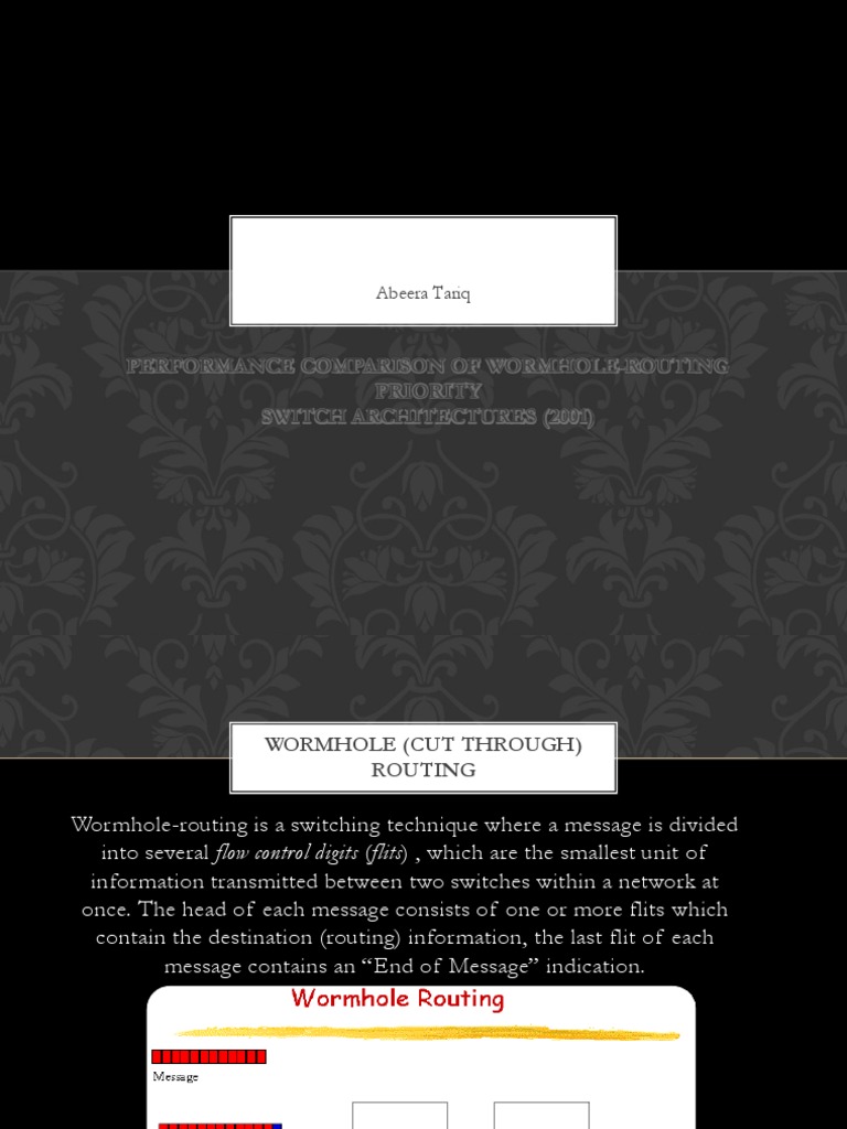 Performance Comparison of Wormhole-Routing Priority | PDF | Routing ...
