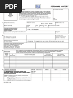 IOM Personal History Form | PDF | Arrest | Identity Document