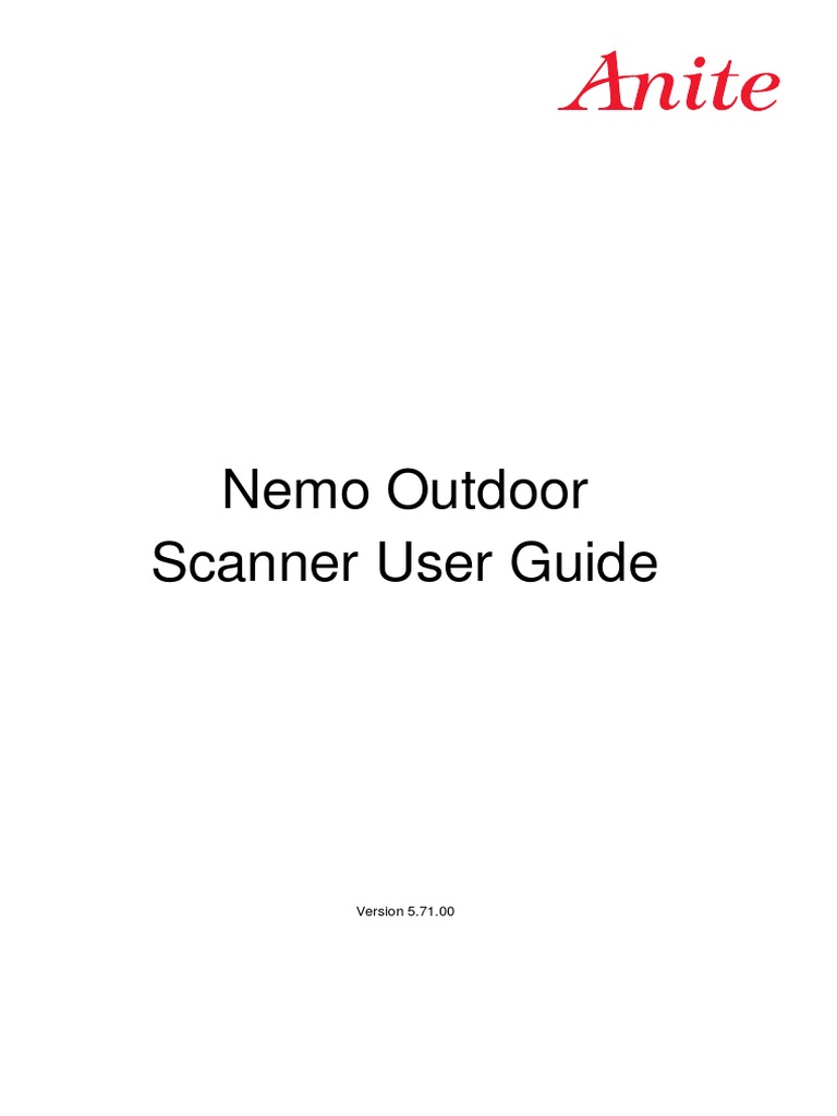 Nemo Outdoor Scanner Guide | PDF | Internet Protocol Suite | Ip Address