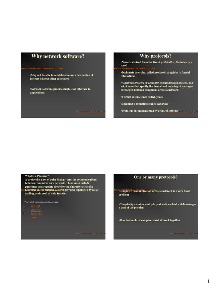 Why Network Software? | PDF | Communications Protocols | Network Topology