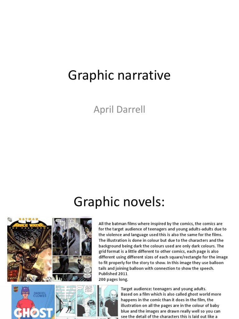 Presentation Graphic Novel Research | PDF | Dr. Seuss | Comics