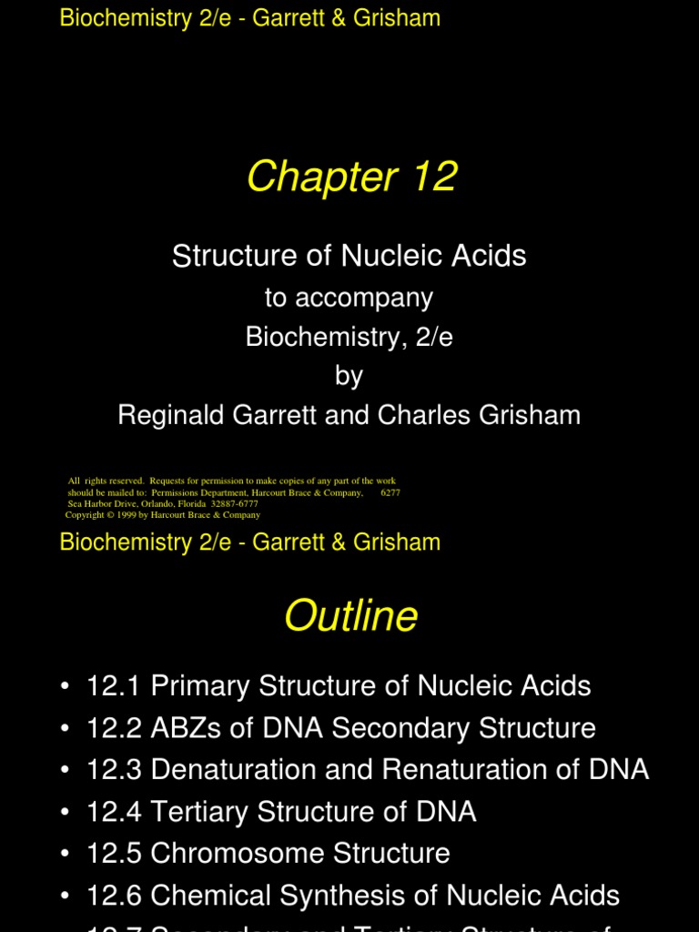 Chapter 12 Biochem | PDF