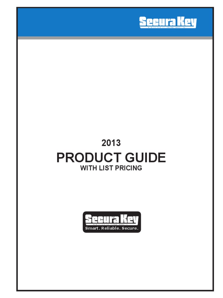 Secura Key List Pricing 2013 | PDF | Radio Frequency Identification ...