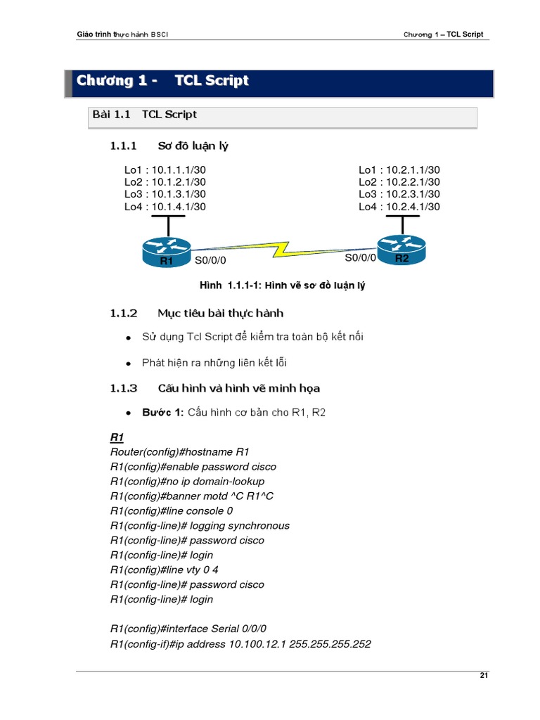 Chuong1 TCL Script | PDF