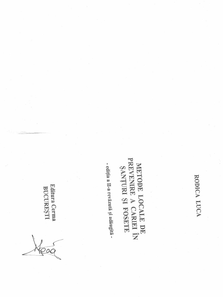 Rodica Luca-Metode Locale de Prevenire A Cariei in Santuti Si Fosete | PDF