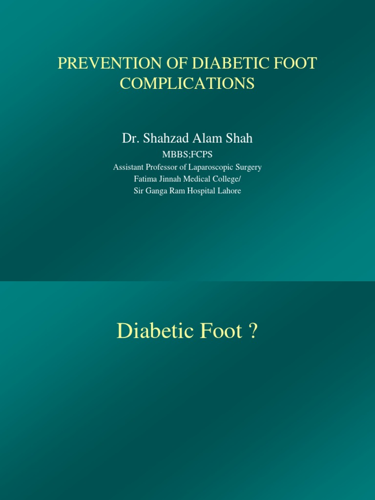 Diabetic Foot | PDF | Toe | Diabetes Mellitus