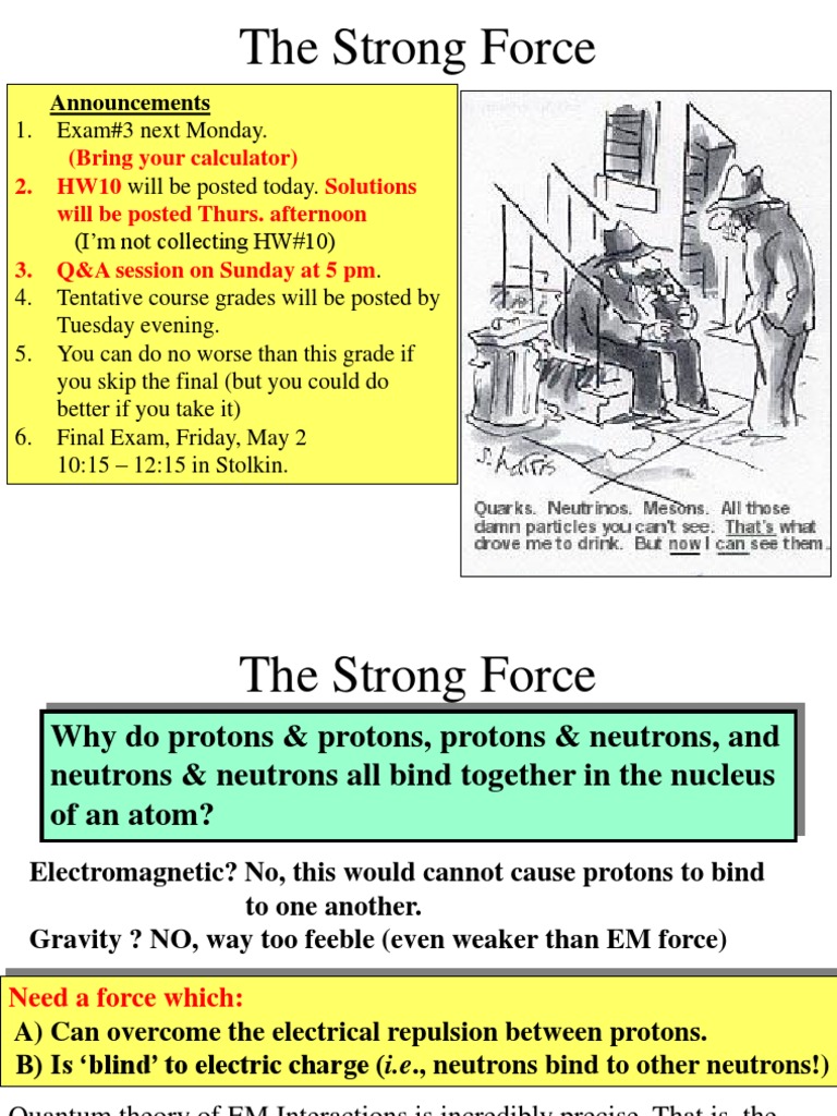 Lec36 StrongForce | PDF | Quark | Hadron