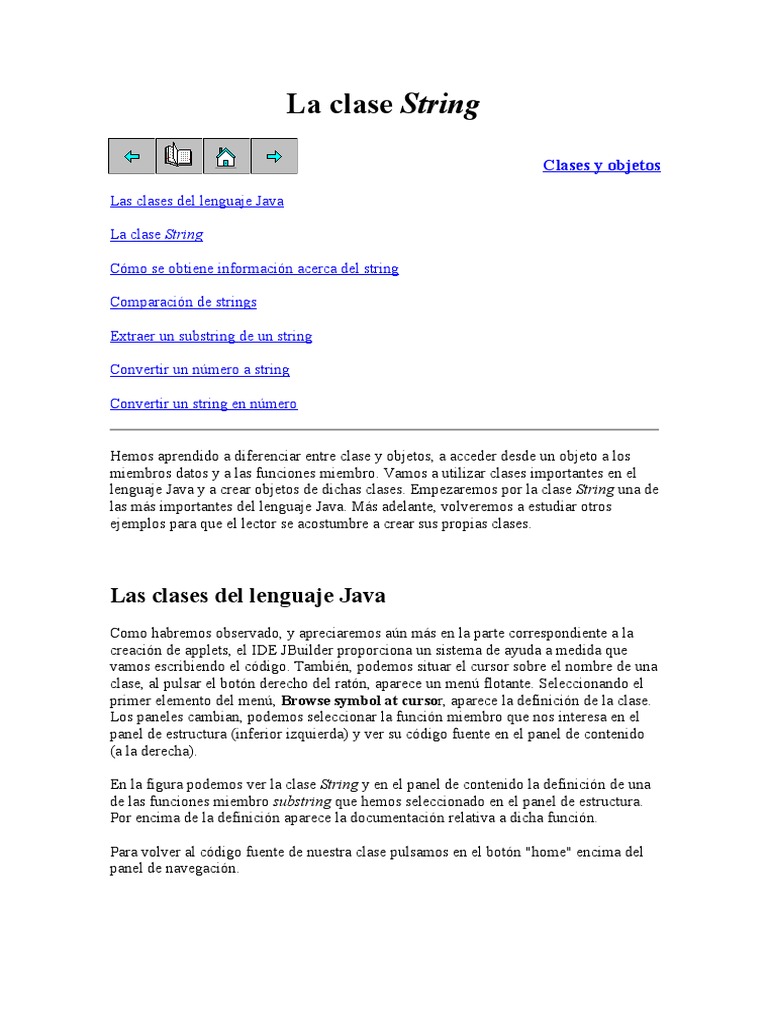 La Clase String | PDF | Cadena (informática) | Java (lenguaje de ...