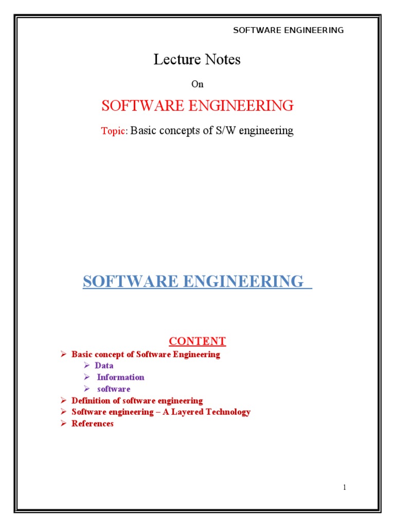 Software Engineering | PDF