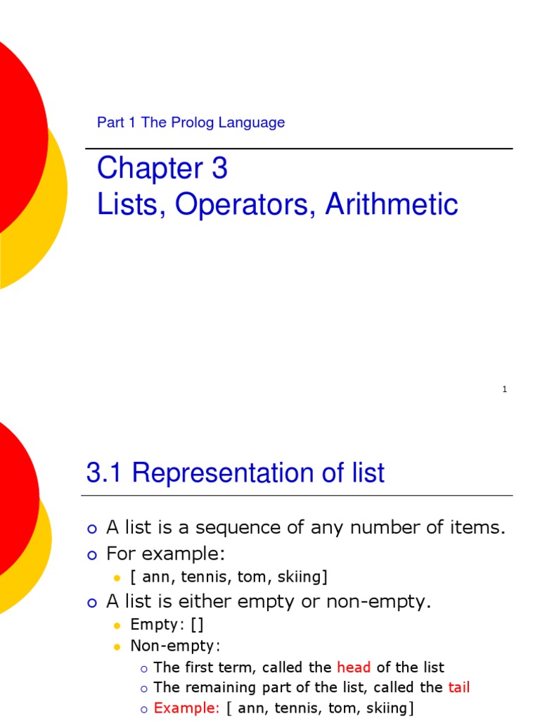 Prolog CH 3 | PDF | Computer Programming | Teaching Mathematics Prolog CH 3 | PDF | Computer Programming | Teaching Mathematics