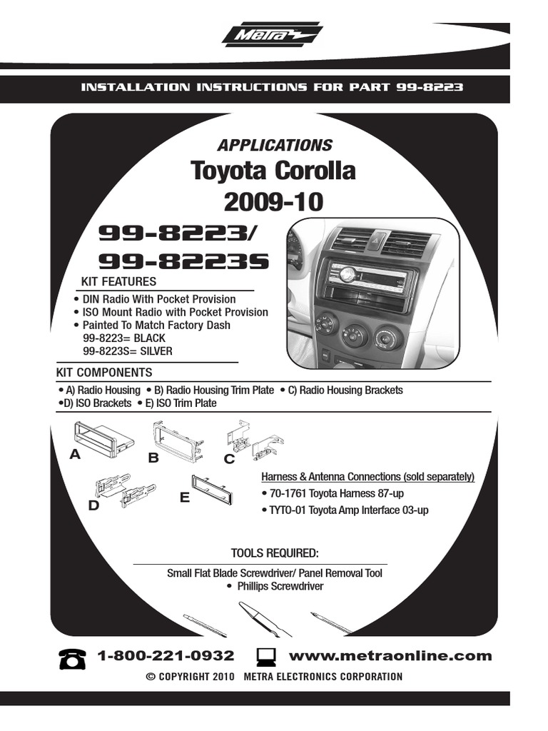 Corolla INST99-8223 PDF | PDF | Electrical Wiring | Automobiles