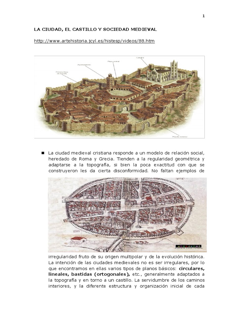 La Ciudad Medieval Planificada | PDF | Castillo | Feudalismo