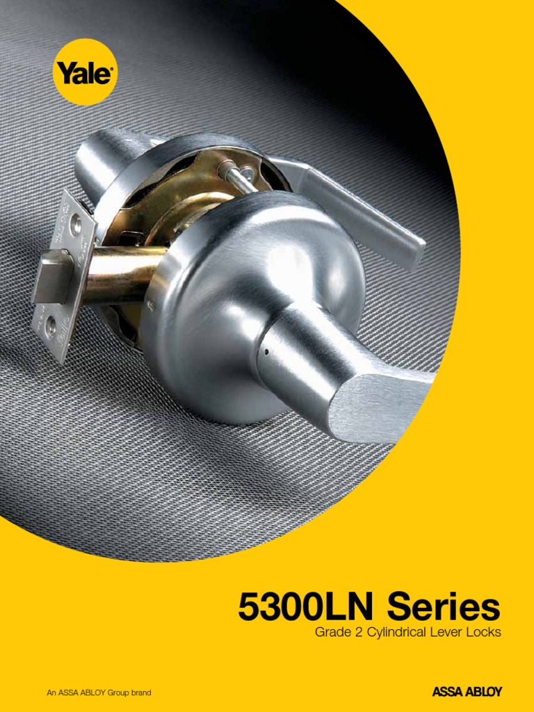 Yale Locks 5300LN Series Electric Lever Cylinder Locks | PDF | Lock ...