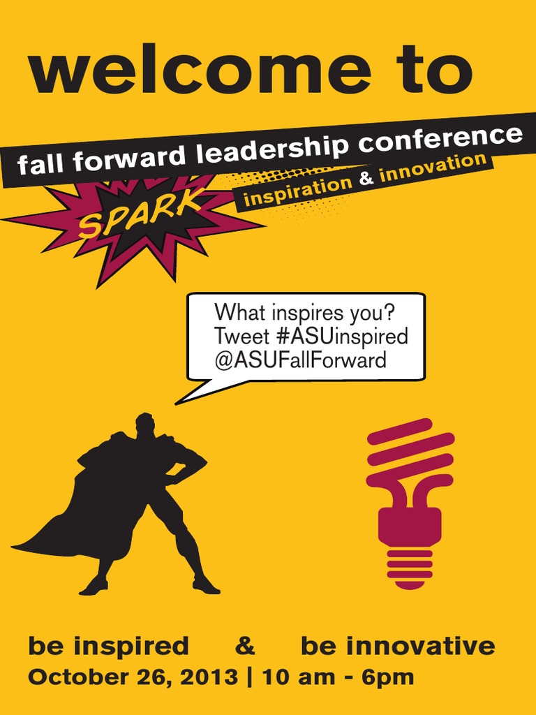Fall Forward Leadership Conference Schedule | PDF | Leadership